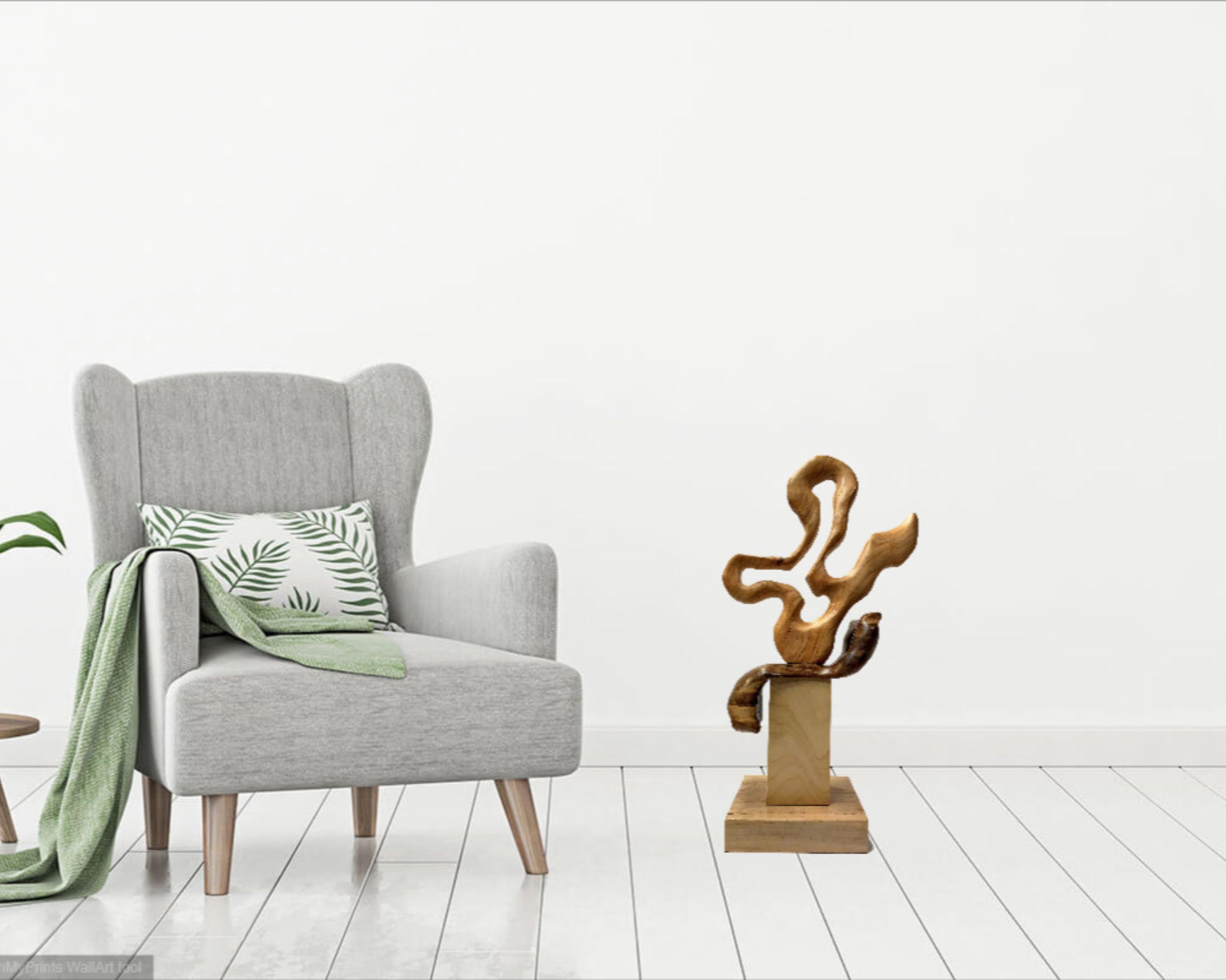 Modern Abstract 3d Wood Sculpture Décor Art Natural Wood Modern Wood ...