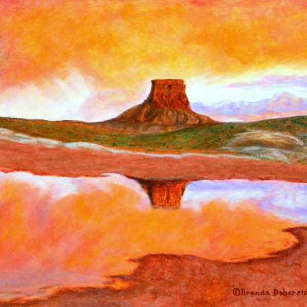 Western Sky Painting - Etsy