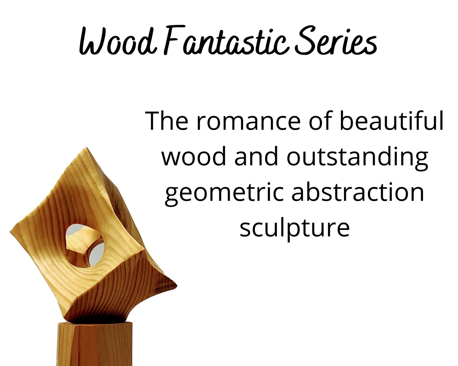 Modern Abstract 3d Wood Sculpture Décor Art Natural Wood Modern Wood ...