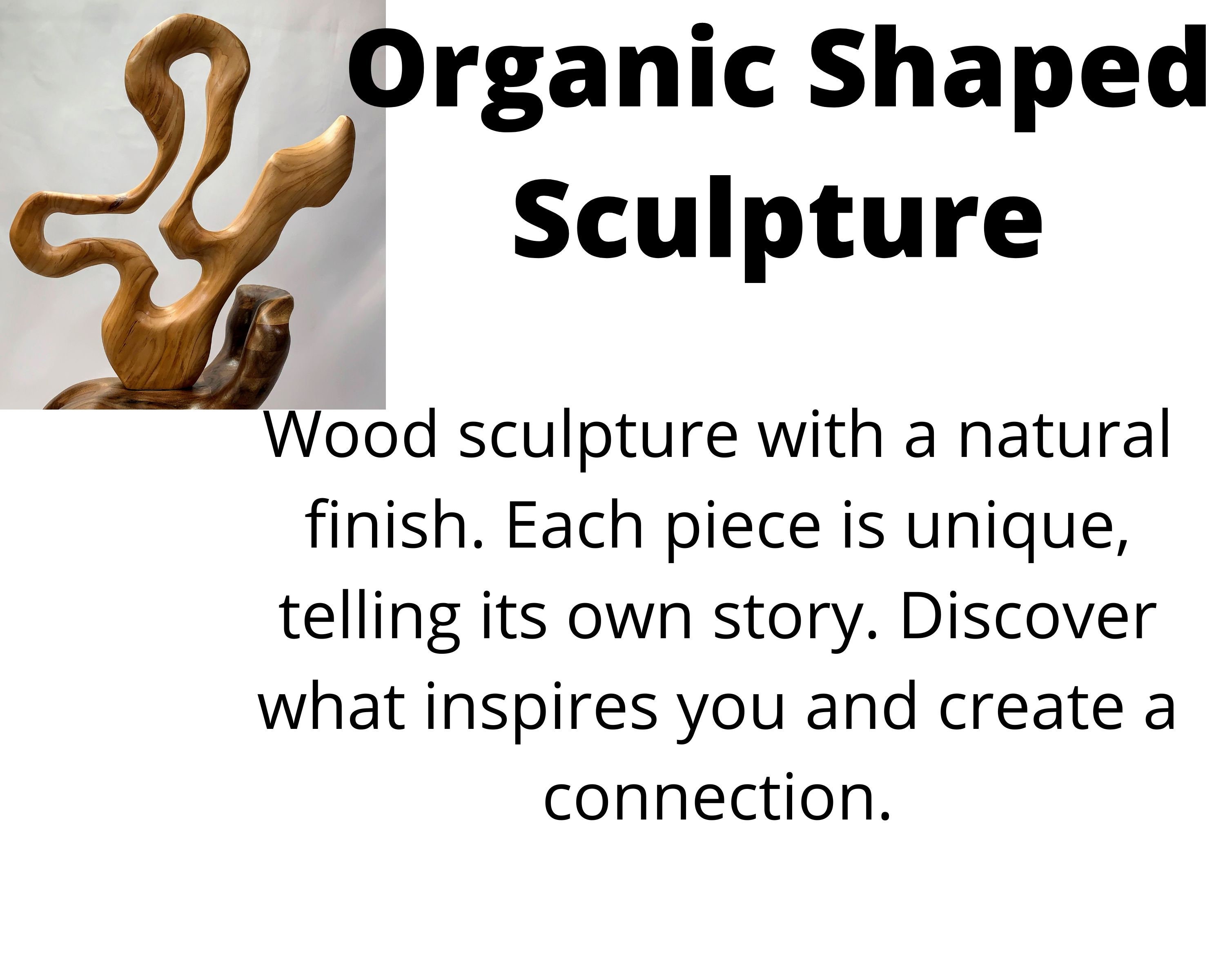 Modern Abstract 3d Wood Sculpture Décor Art Natural Wood Modern Wood ...