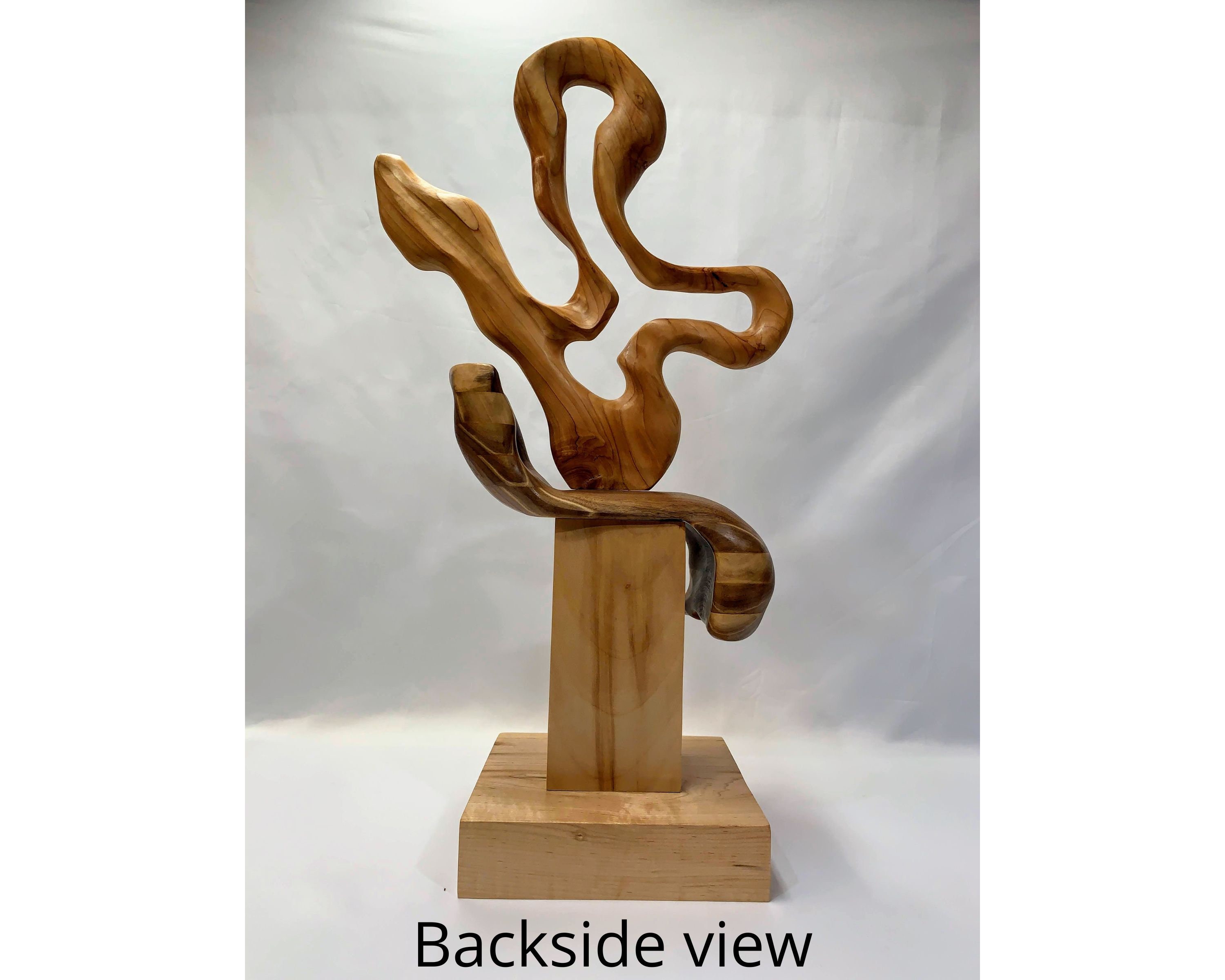 Modern Abstract 3d Wood Sculpture Décor Art Natural Wood Modern Wood ...