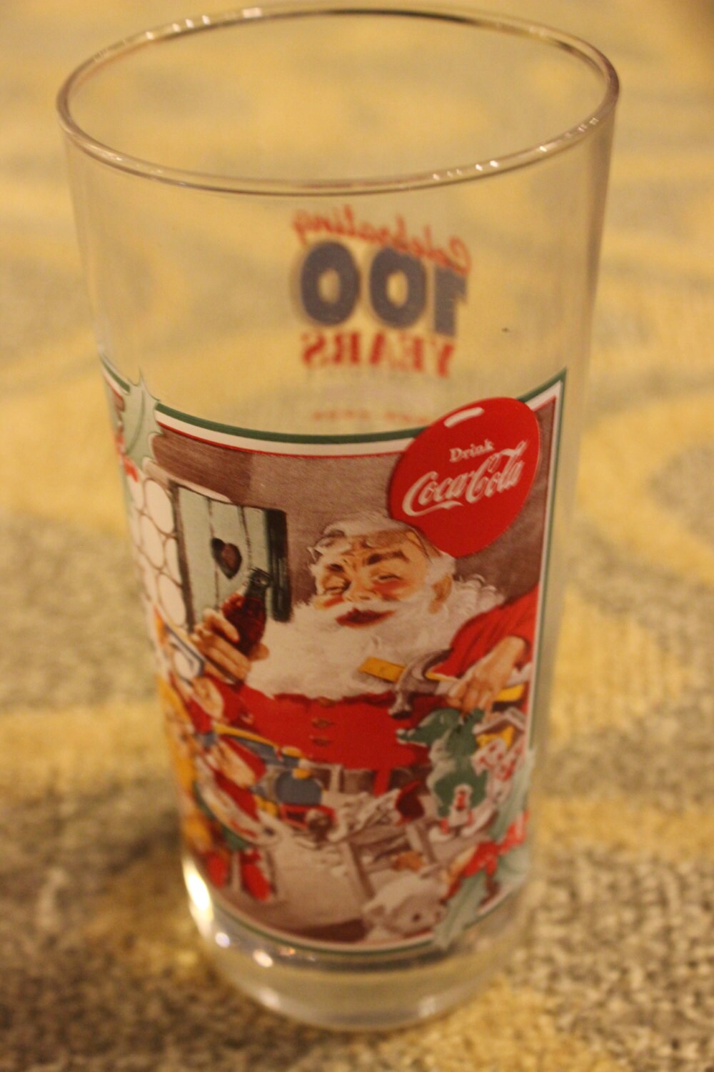 Coca Cola Classic Santa Drinking Glass - Etsy