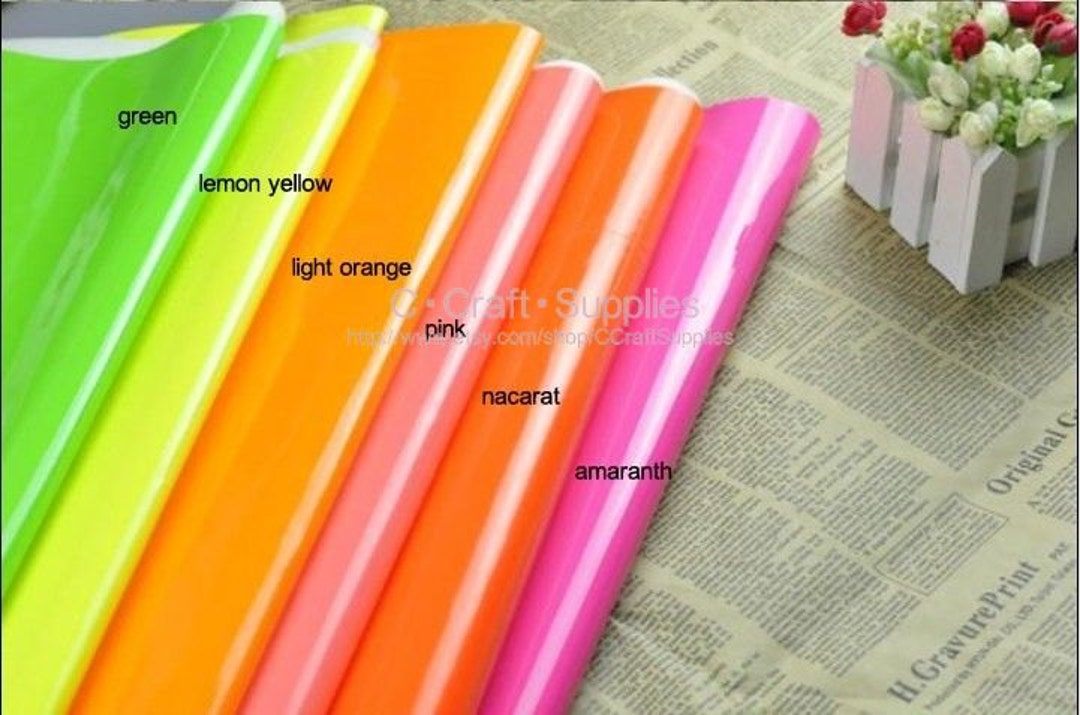 27 X 18'' Bright Neon Color Faux Leather - Etsy