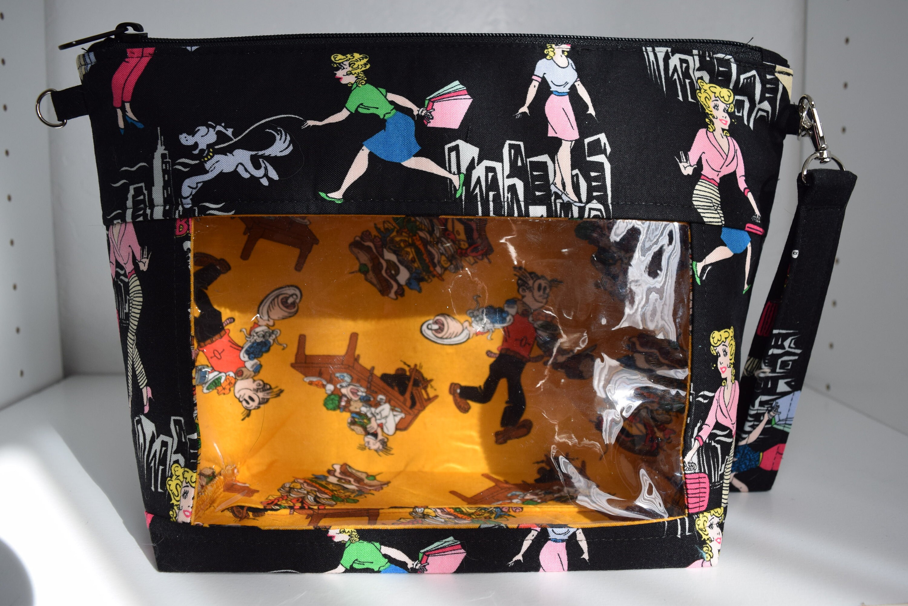 Project Bag, Window Bag, Vinyl Window Bag, Travel Bag, Ditty Bag, Bingo ...