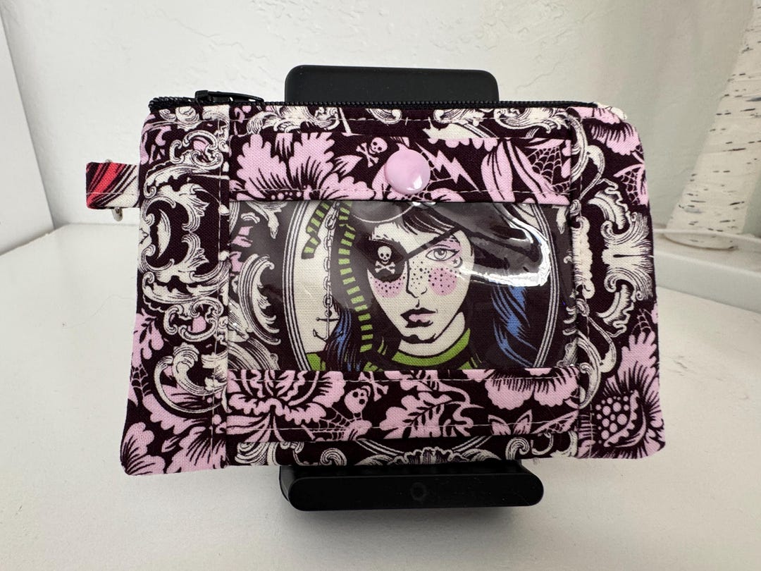 Window Id Clutch| Window ID Card Holder | ID Wallet | Zip-close Wallet ...