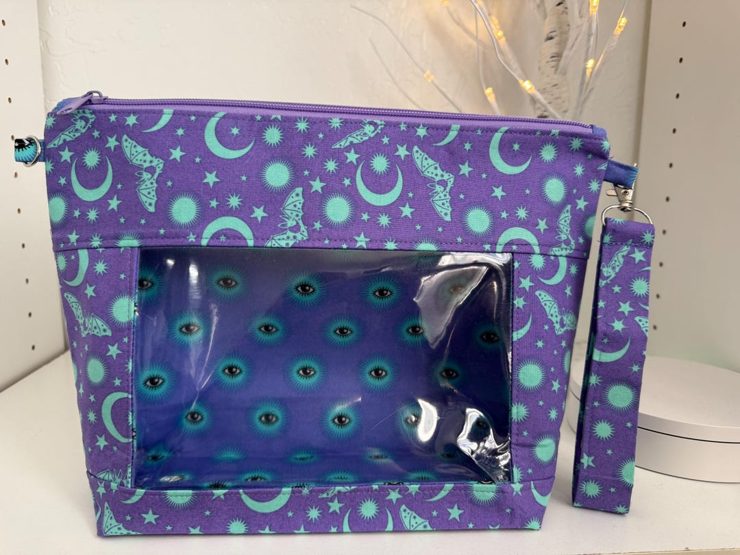 Window Bag | Vinyl Window Bag| Fabric Project Bag |travel Bag ...