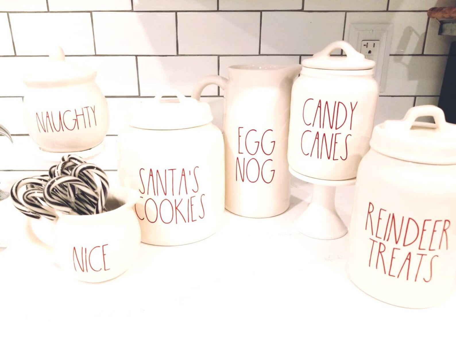 Christmas Themed Rae Dunn Inspired Decals Free Domestic - Etsy