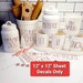 Full Sheet of Christmas Themed Rae Dunn Inspired Decals Free Shipping W ...