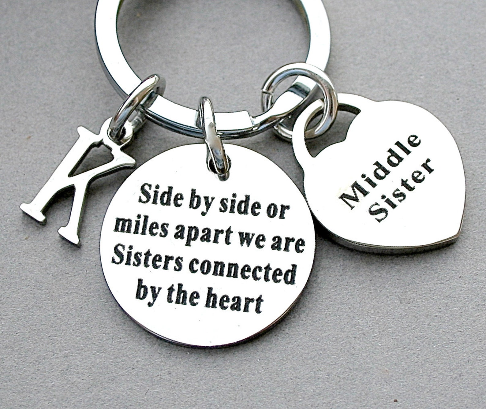Side By Side Or Miles Apart We Are Sisters Connected By The | Etsy