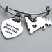 Newfoundland Map Charm, Stainless Steel NL Charm Necklace, Memorial ...
