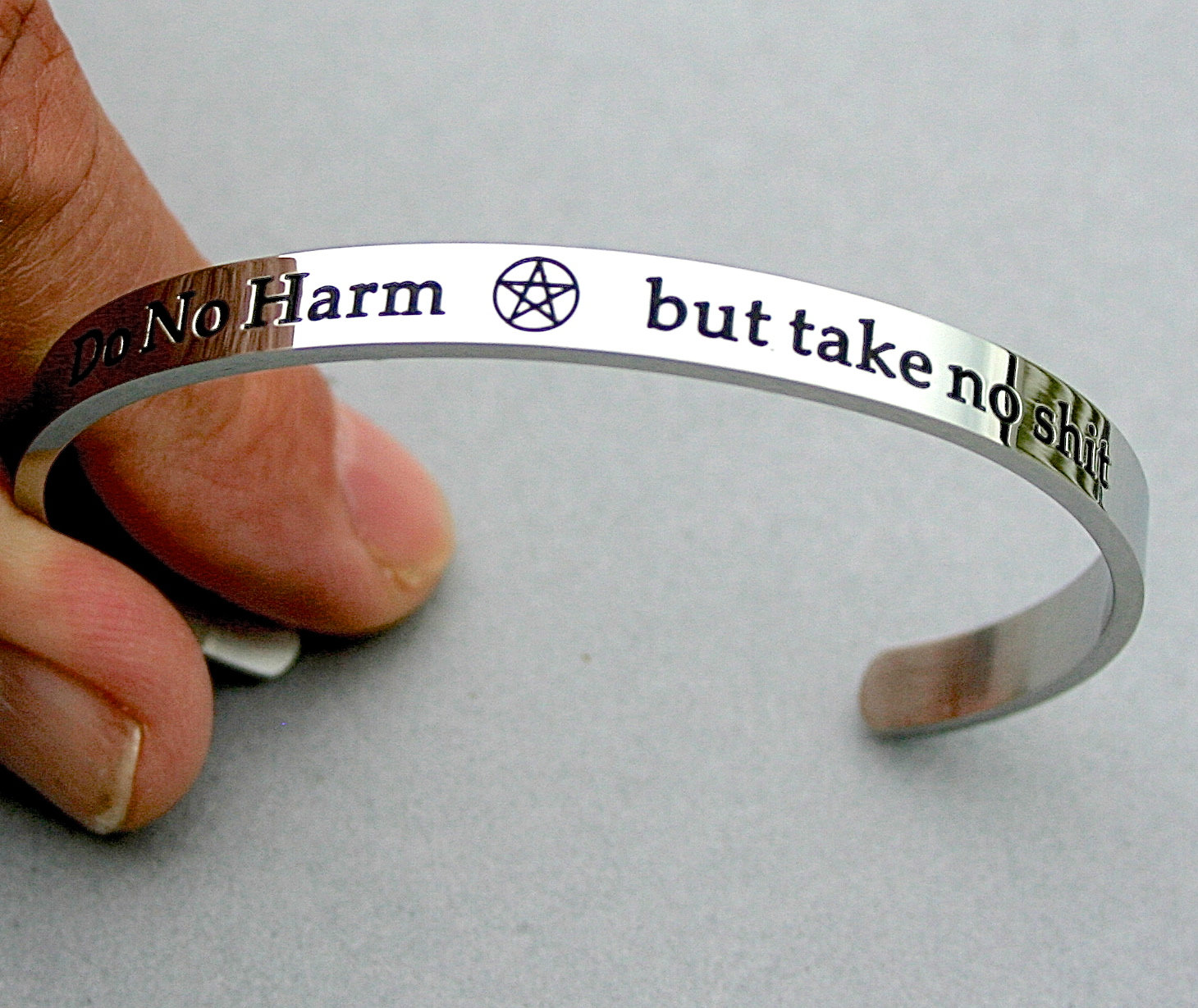 Do No Harm pentagram Symbol but Take No Shit Stainless - Etsy