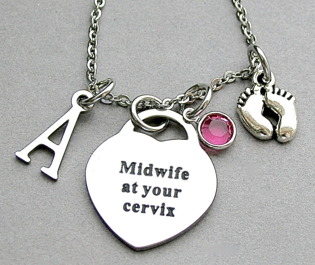 Midwife at Your Cervix, Charm Jewelry , Midwife, OBGYN , Charm Necklace ...