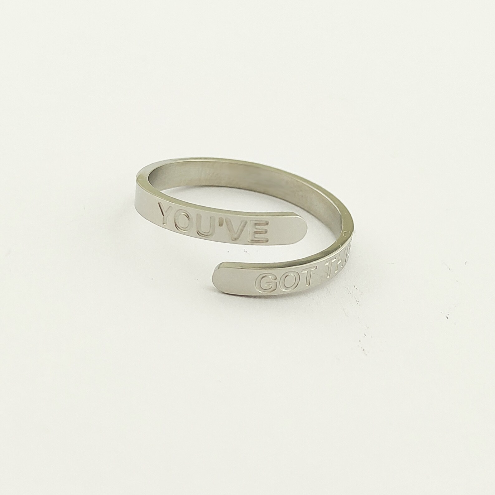 You've Got This Stainless Steel Affirmation Ring | Etsy