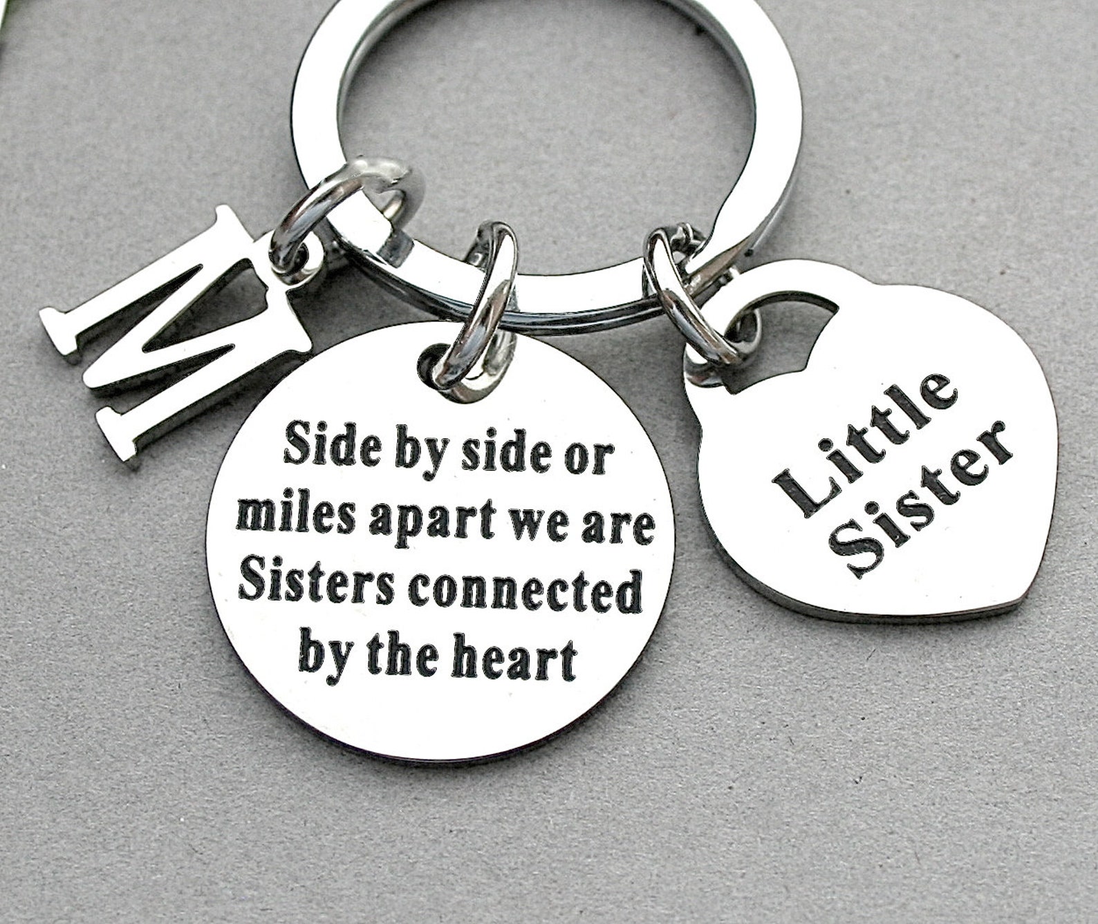 Side By Side Or Miles Apart We Are Sisters Connected By The | Etsy