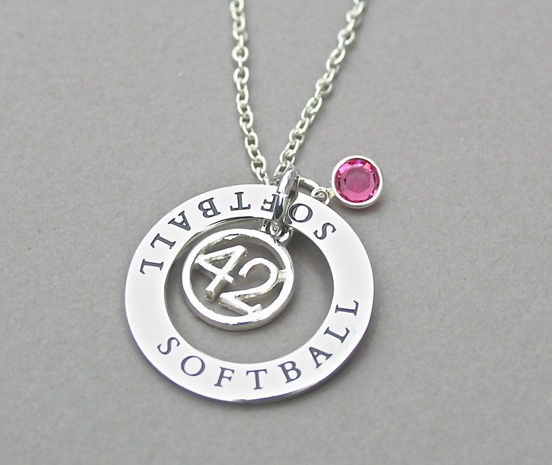 Stainless Steel SOFTBALL Infinity Charm Personalize Jersey - Etsy