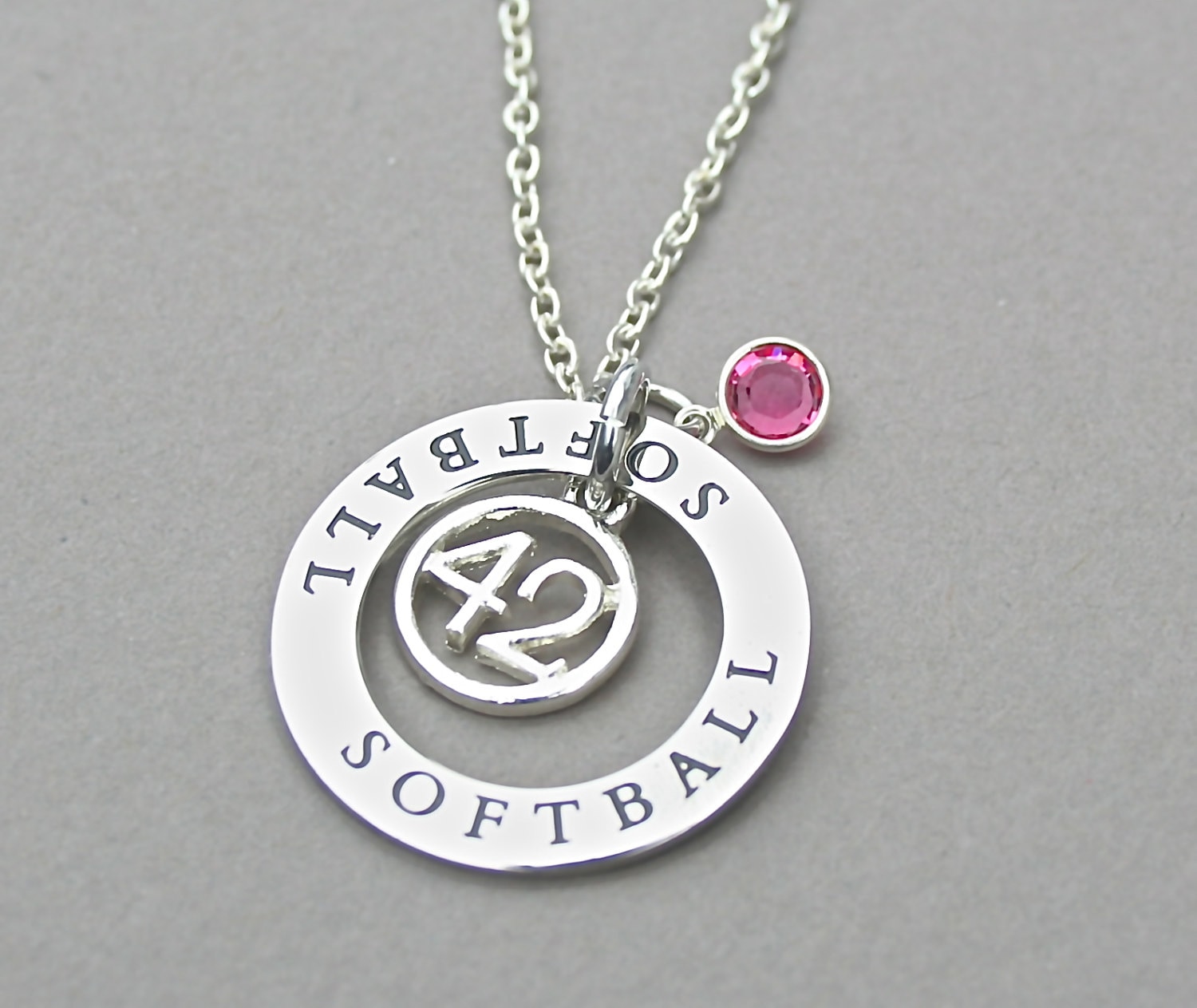 Stainless Steel SOFTBALL Infinity Charm Personalize Jersey - Etsy