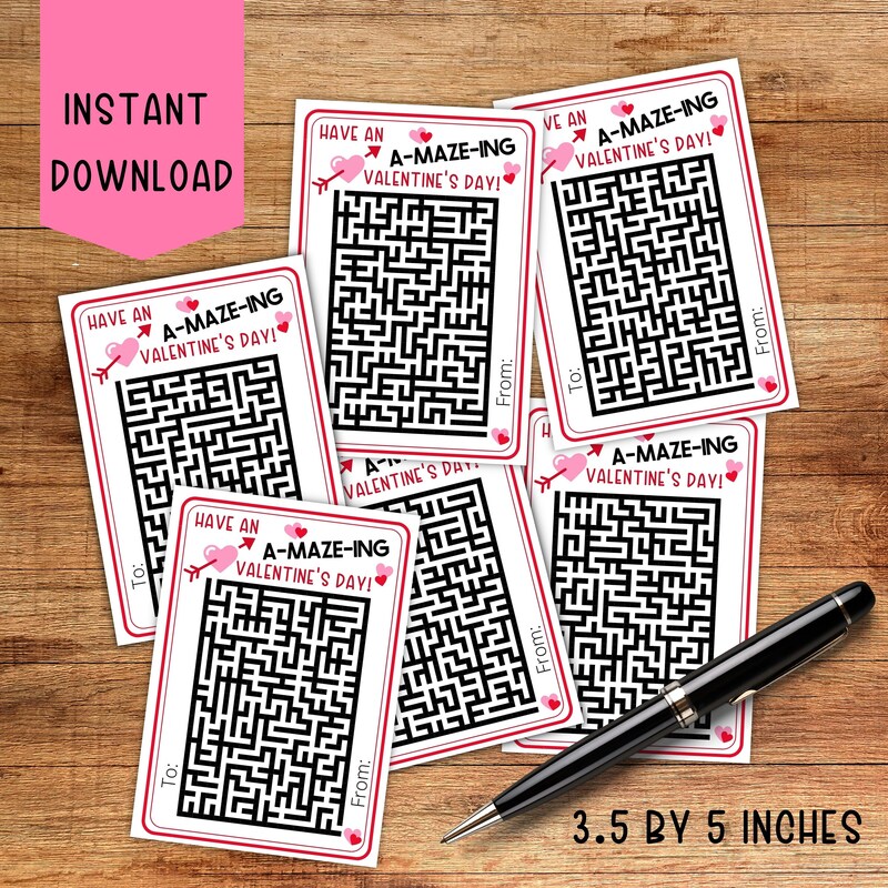 Maze Valentine - Etsy