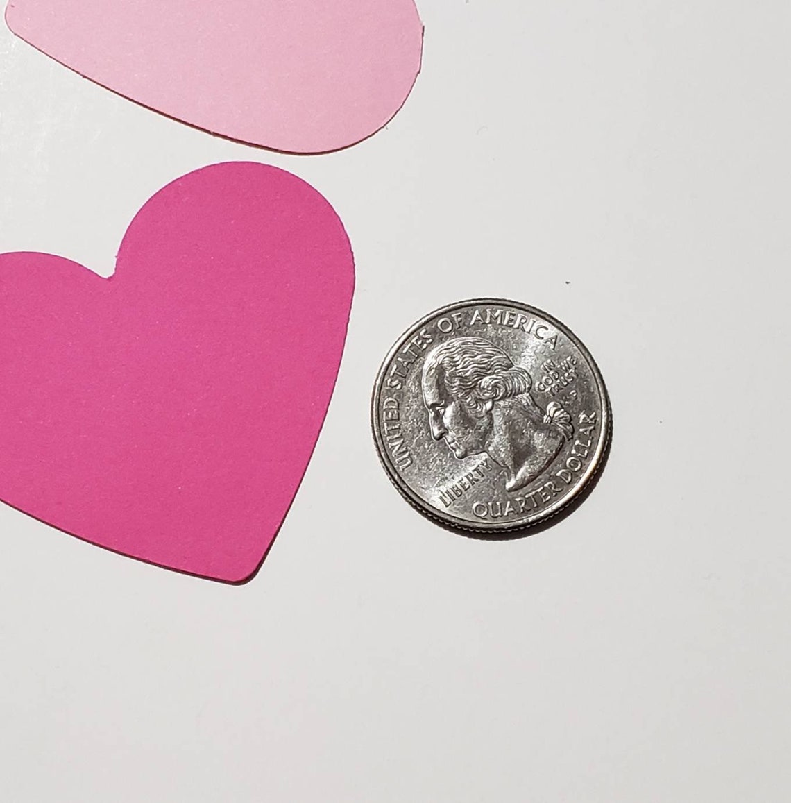 2 Inch Paper Hearts 25 Heart Cut Outs Die Cut Heart - Etsy