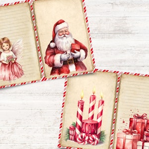 Christmas Junk Journal Kit - Peppermint Candy Cane Digital Scrapbook ...