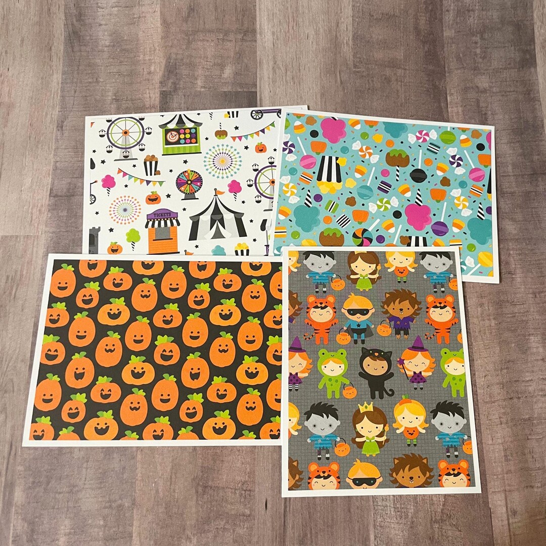 Cute Halloween Cards Set 4 Note Cards With Envelopes - Etsy