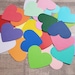 2 Inch Paper Hearts - 25 Heart Cut Outs - Die Cut Heart Cutouts - Etsy