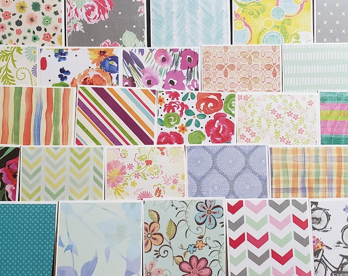 Mini 3x3 Note Cards 25 Blank Note Cards Handmade Mini Cards Love Note ...