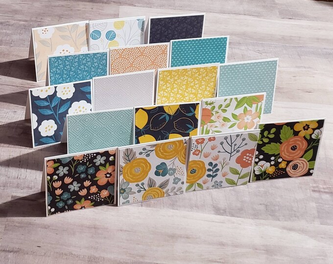 17 Blank Mini Note Cards With Envelopes - Thank You Enclosures - Mini ...