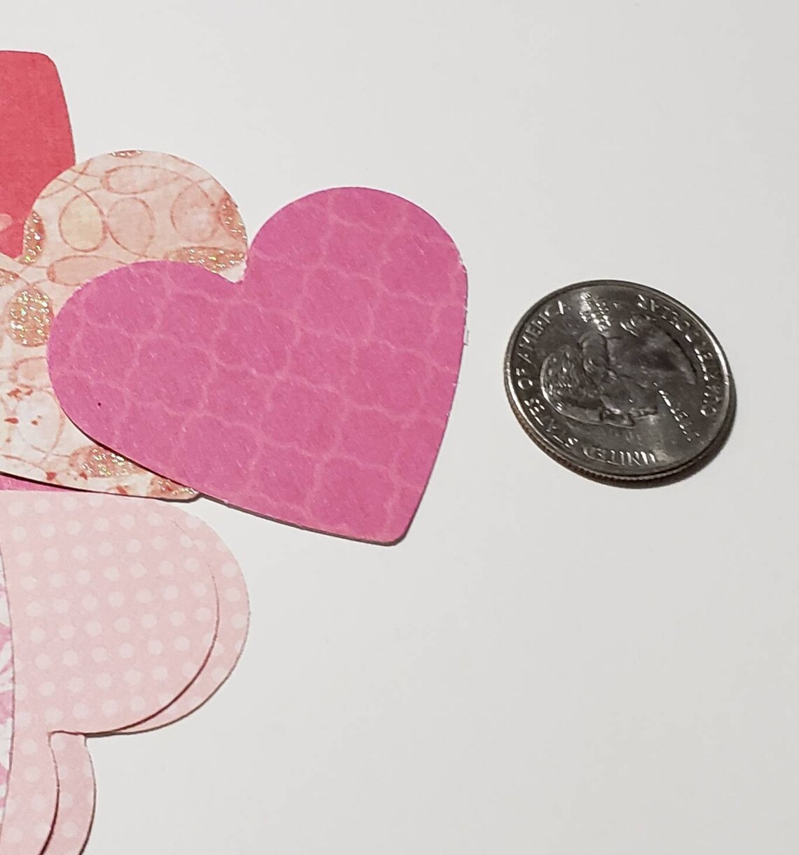 25 Paper Hearts Paper Heart Cut Outs 2 Inch Patterned - Etsy
