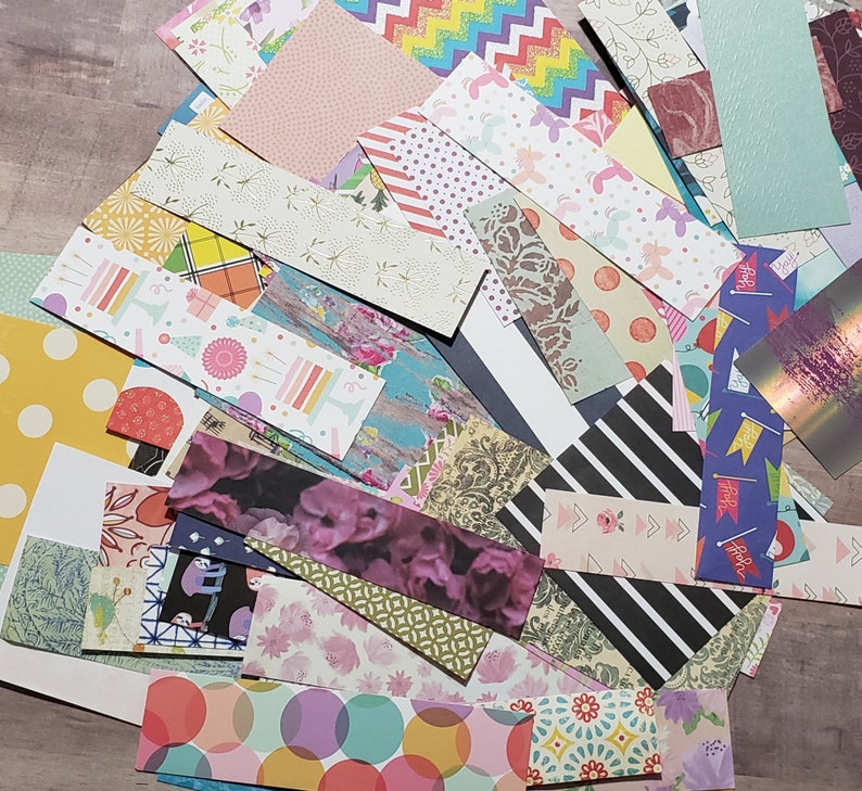 Scrap Paper Bundle - 100 Pc Mixed Patterned Scrapbook Paper Pack ...
