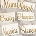 Gold name decal matte gold custom name gold script font | Etsy