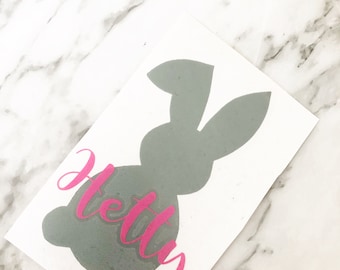 The Easter Bunny Has Arrived Decal Personalised With Name Easter ...