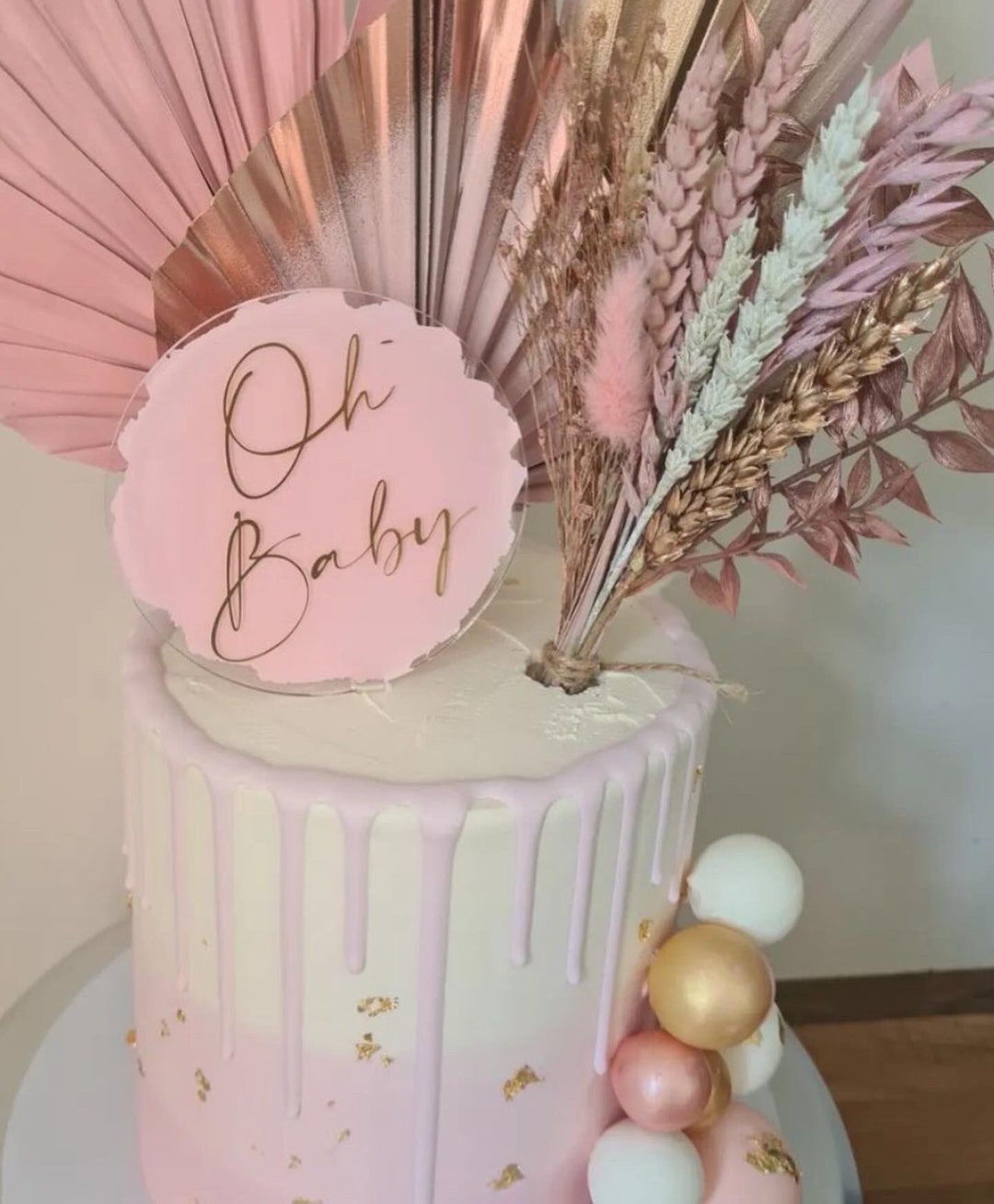 Baby Shower Acrylic Cake Topper Mummy to Be Baby Girl Cake Topper Baby ...