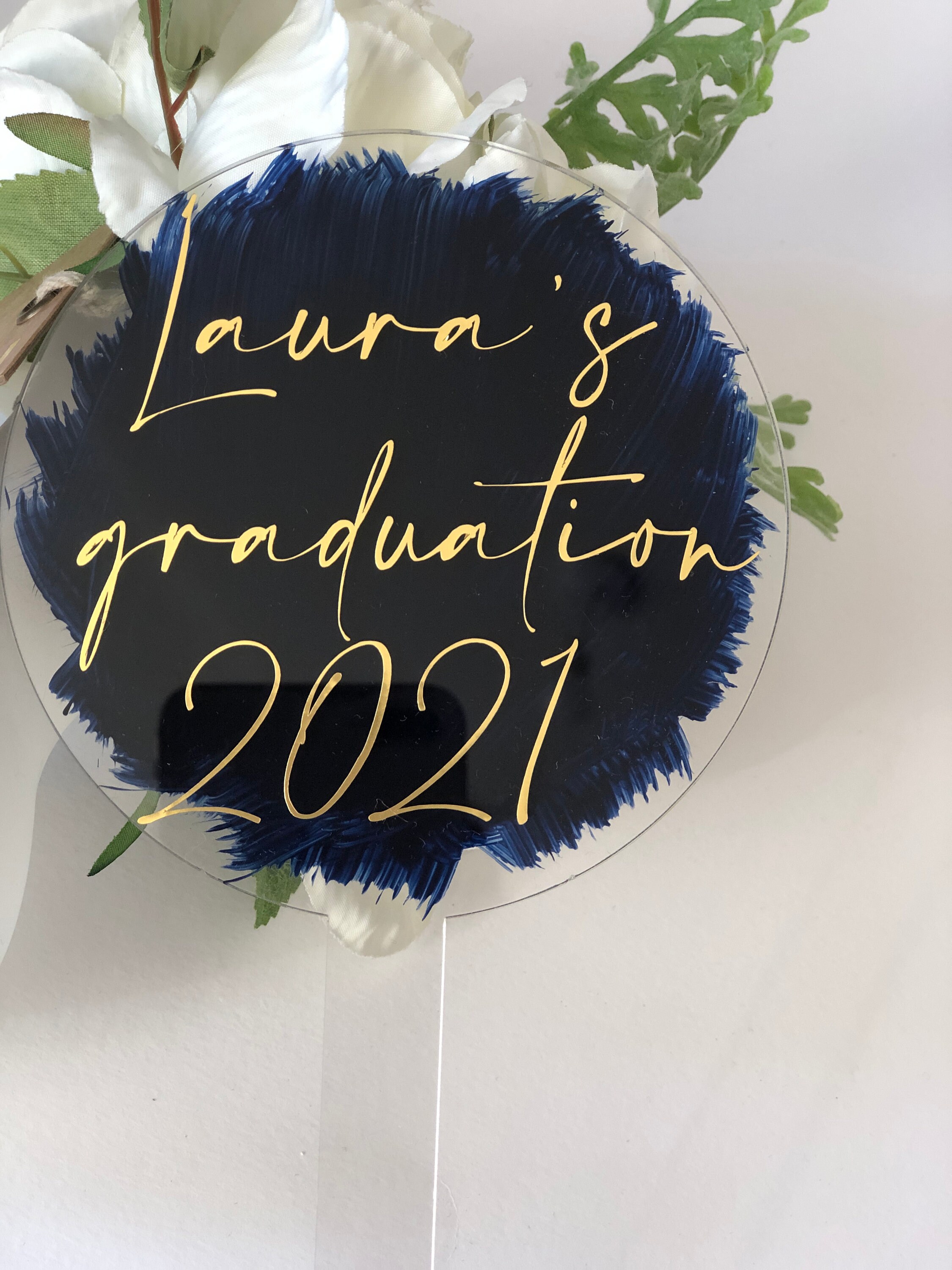 Graduation Cake Topper Class of 2023 Cake Topper Acrylic Paddle Cake ...