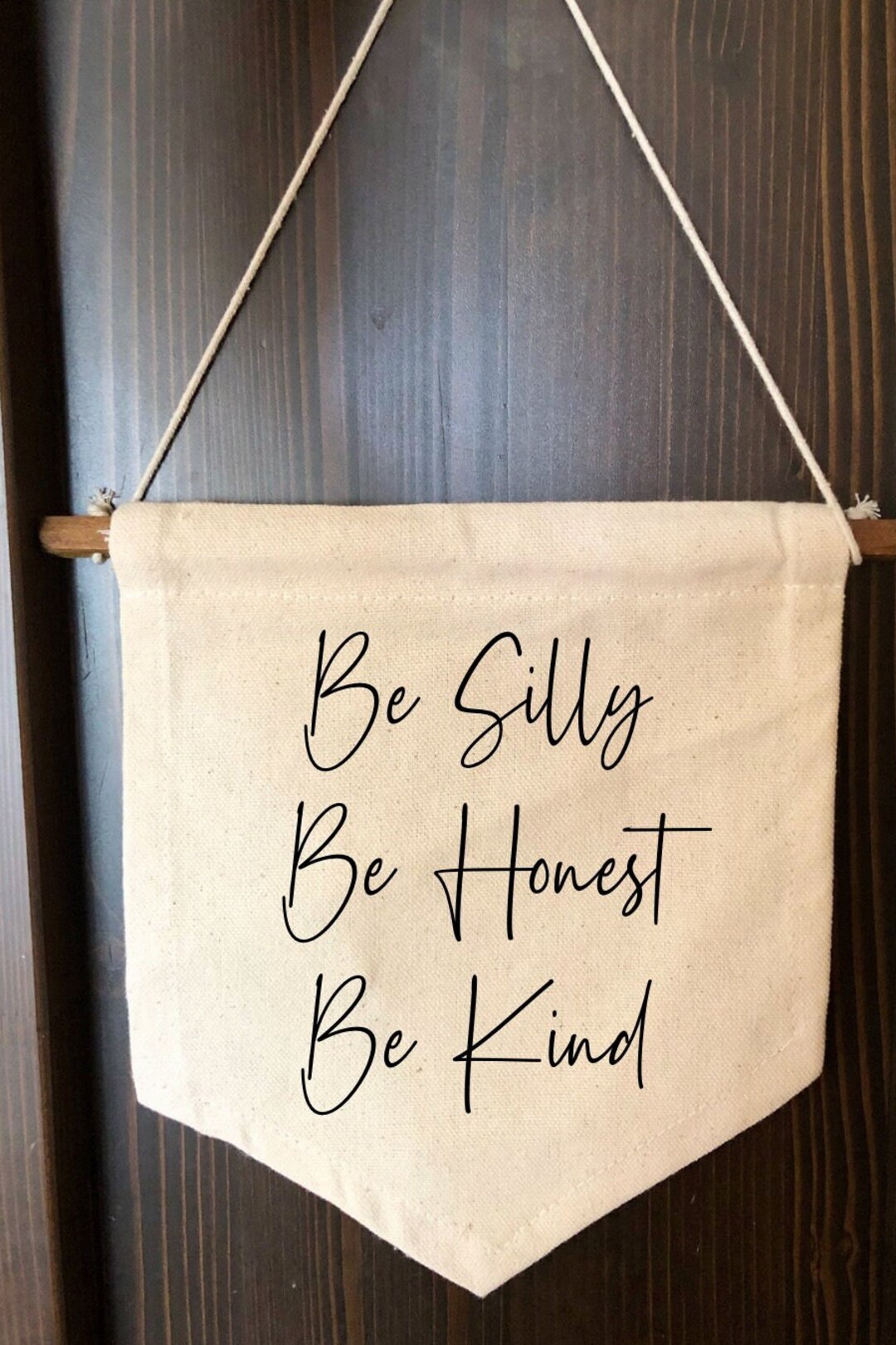 Custom Canvas Pennant Flag: Personalized Wall Hanging Banner - Etsy