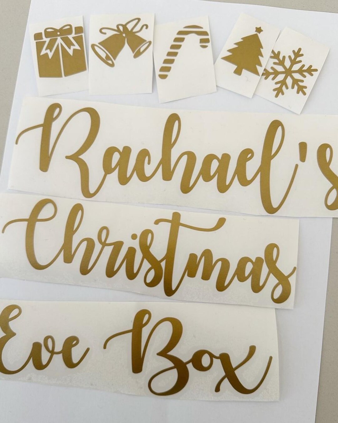 Christmas Crate Stickers, Christmas Eve Box Decal Decal, Vinyl Names ...