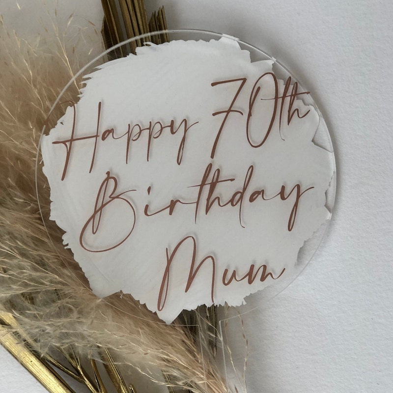 Acrylic Cake Topper - Etsy