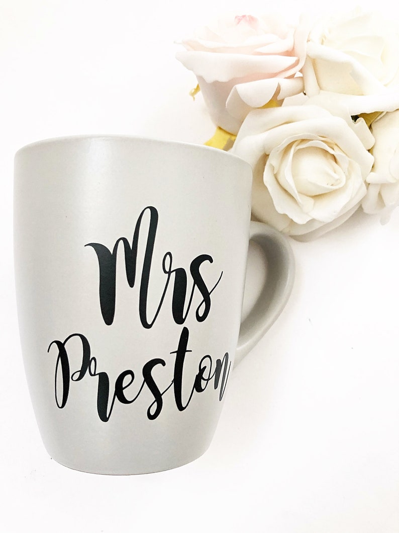 Mug Decal Water Bottle Decal Vinyl Custom Name Script Font - Etsy