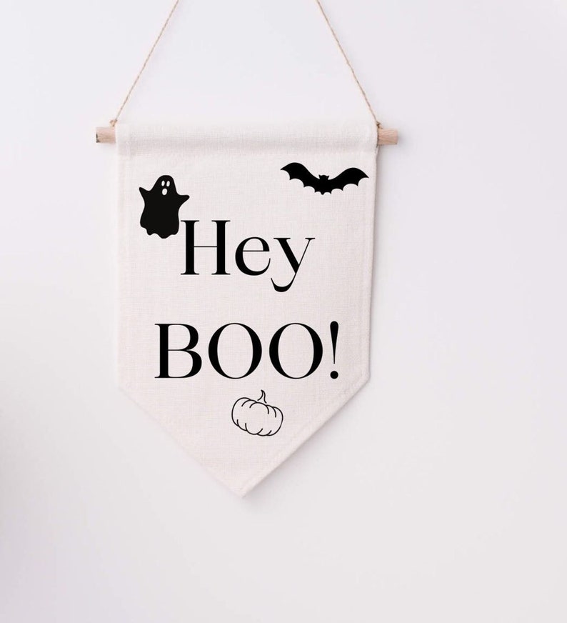 Halloween Decorations Canvas Pennant Flag Decoration , Autumn Banner ...