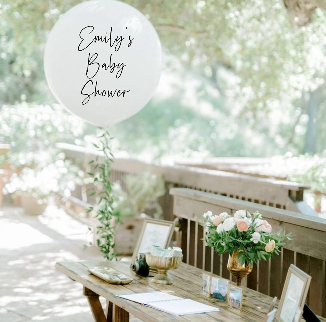 Baby Shower Balloons 24 Inch Giant 2ft Balloon, Round Balloon Birthday ...