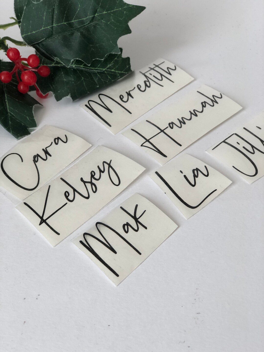 Christmas Gift Stickers, Handwriting Labels , Custom Name, Christmas ...