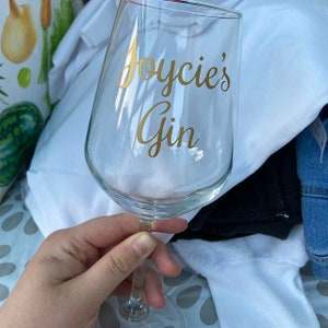 Personalised Gin Glass Decal, Father’s Day Gin Lglass Decal, Gin Glass ...