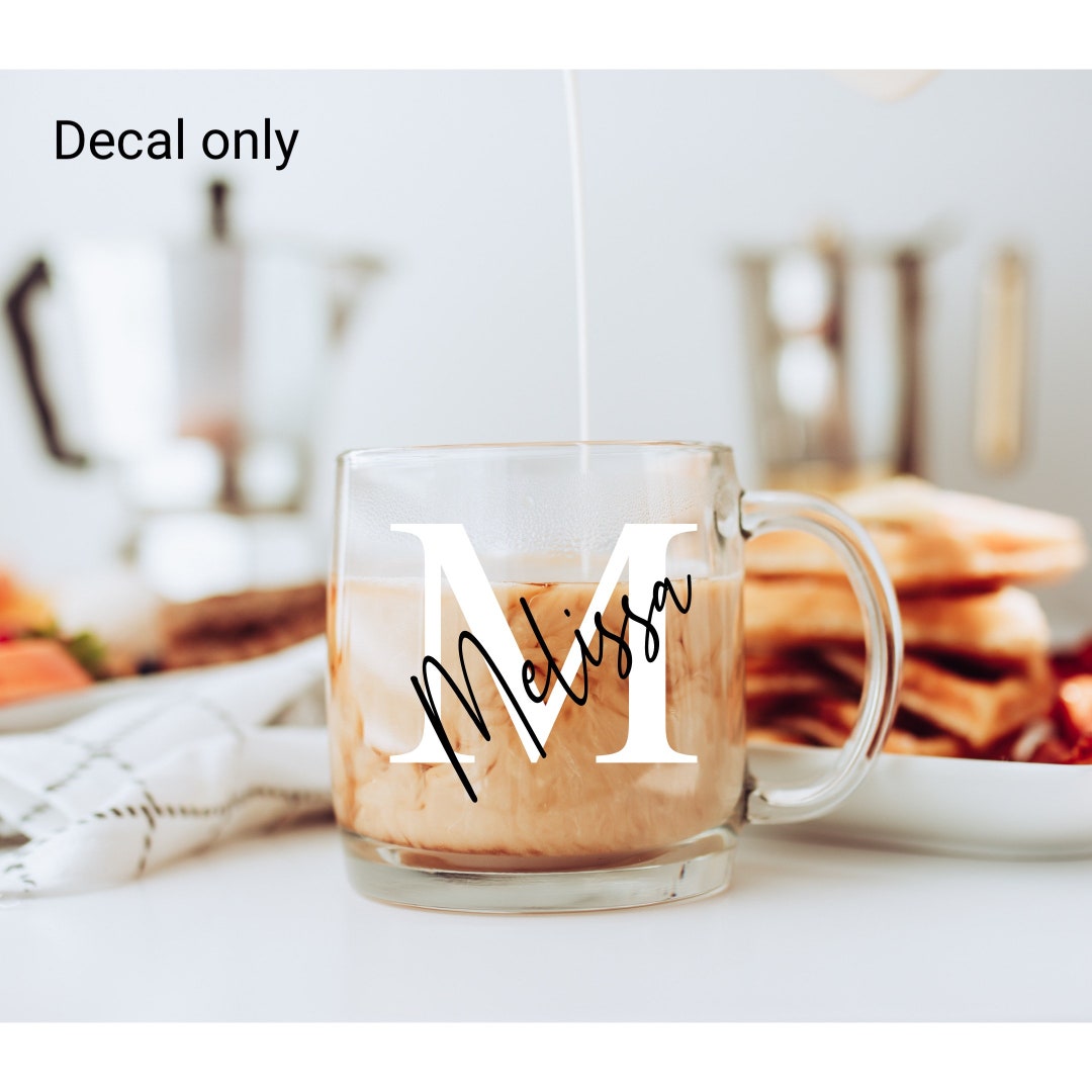 Custom Vinyl Mug Labels, Wedding Labels Custom Name Stickers , Gift ...