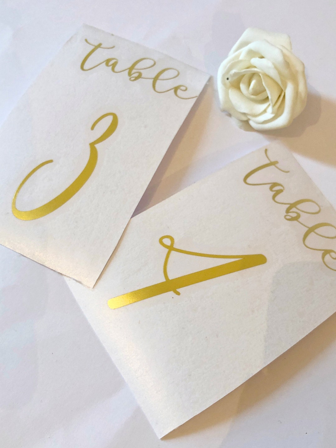 Wedding Table Number Decal, Number Decal, Wedding Tables, - Etsy