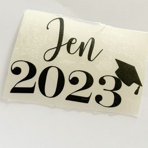 Graduation Vinyl Stickers: Class of 2023, Champagne Flute Decals - Etsy
