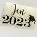 Graduation Vinyl Stickers: Class of 2023, Champagne Flute Decals - Etsy