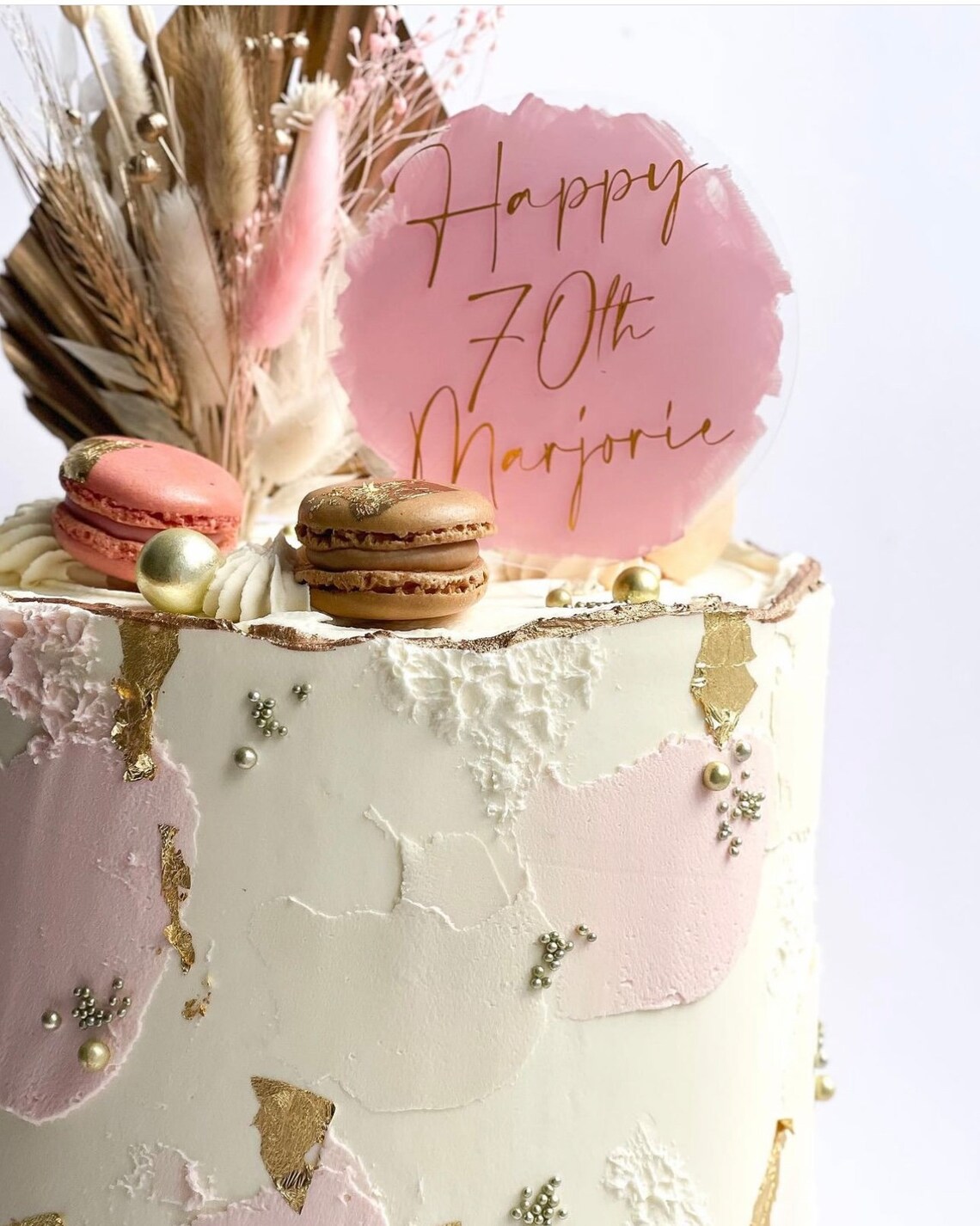 Personalized Acrylic Cake Topper: Hand-painted Party Decor - Etsy
