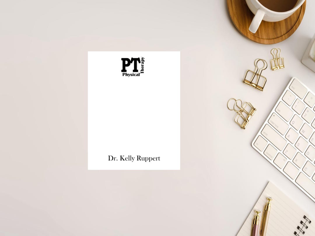 Personalized Physical Therapist Notepad: PT Gift, 50 Pages - Etsy