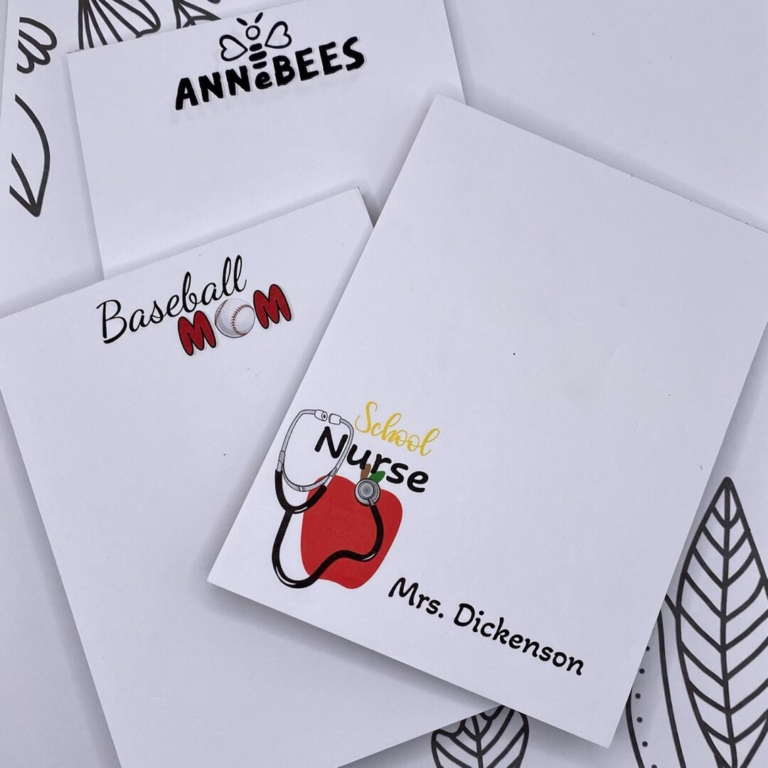 Personalized School Nurse Notepad: RN Gift, 50-page Note Pad - Etsy