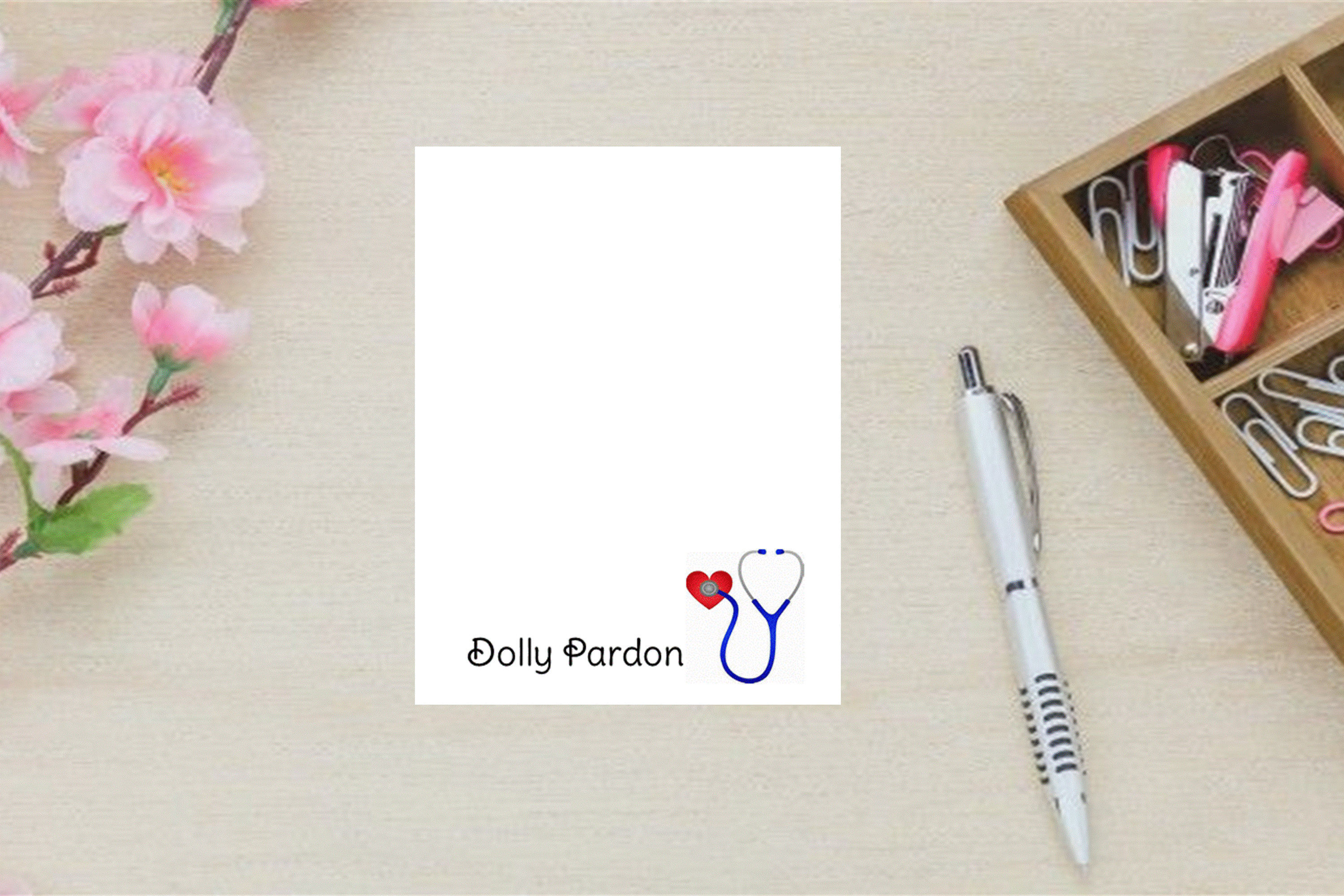 Stethoscope Note Pad Nurse Note Pad School Nurse Notepad 2 - Etsy