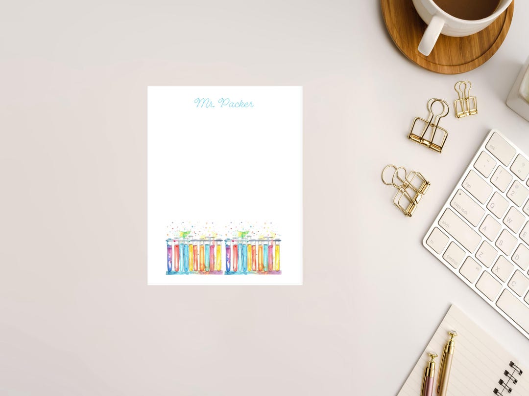 Personalized Science Teacher Notepad: Globe Theme - Etsy